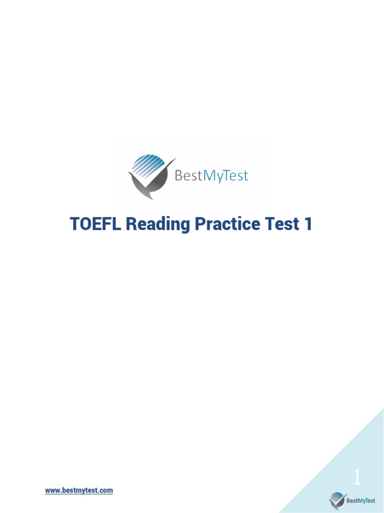 Bestmytest Toefl Reading Practice Test PDF | Download Free PDF ...