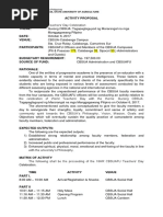 SSG Project Proposal - Teacher's Day | PDF | Behavior Modification ...