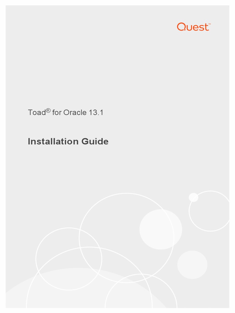 Toad For Oracle Installation Guide 2018 R2 Pdf Oracle Database Command Line Interface