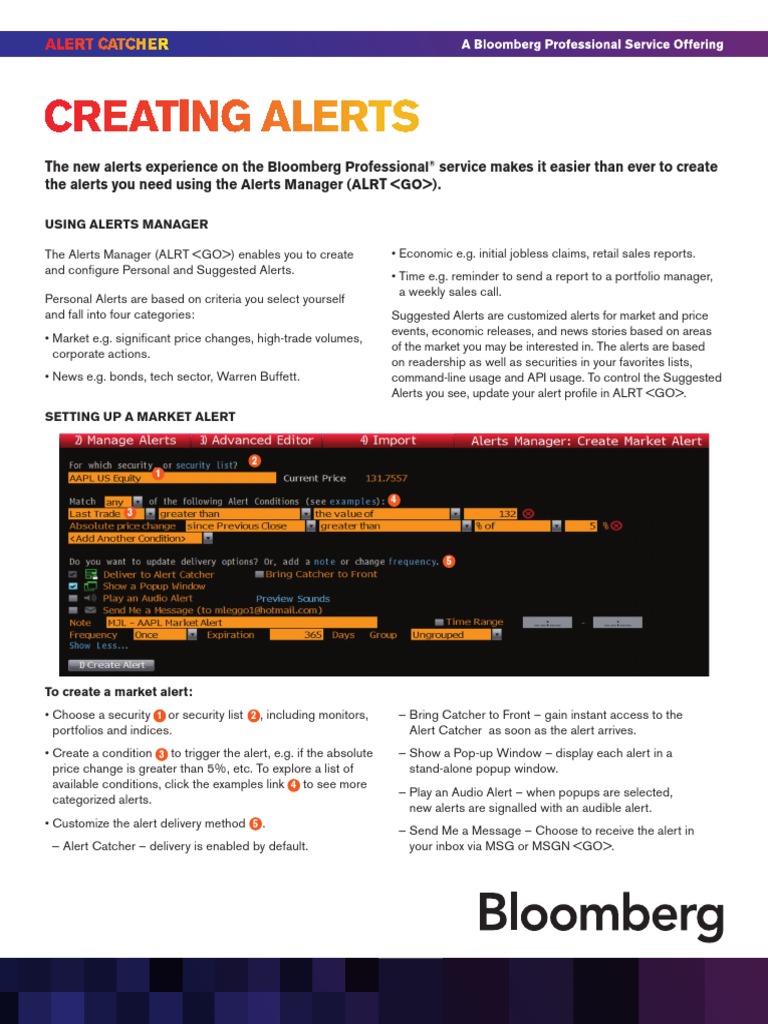Creating Alerts: Alert Catcher | PDF | Software | Communication