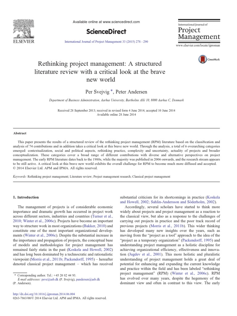 11 Rethinking Project Management | PDF | Project Management | Complexity 11 Rethinking Project Management | PDF | Project Management | Complexity