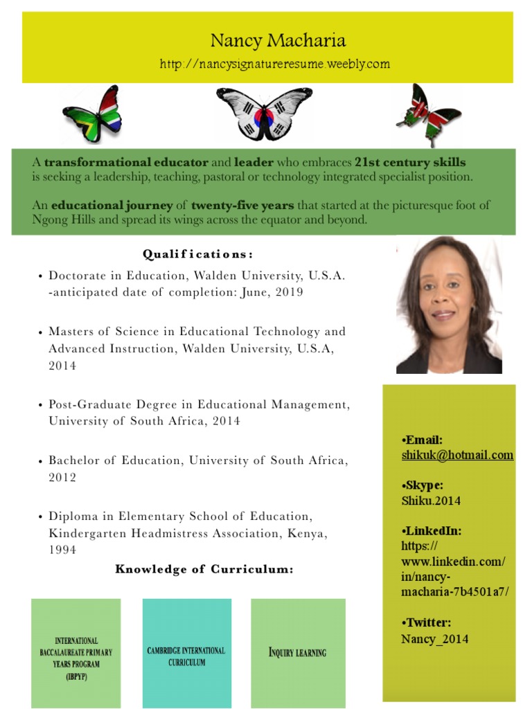 Nancy Resume | Download Free PDF | Behavior Modification | Learning