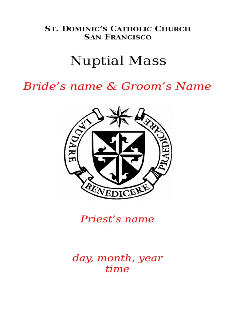 Wedding Missal | PDF | Mass (Liturgy) | Lord's Prayer