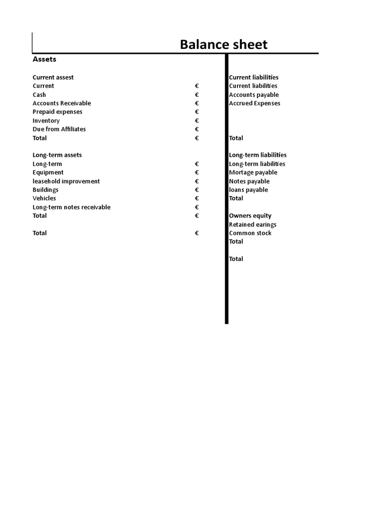 Comprehensive Balance Sheet Overview | PDF
