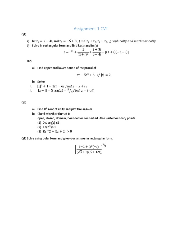 Assignment 1 | PDF
