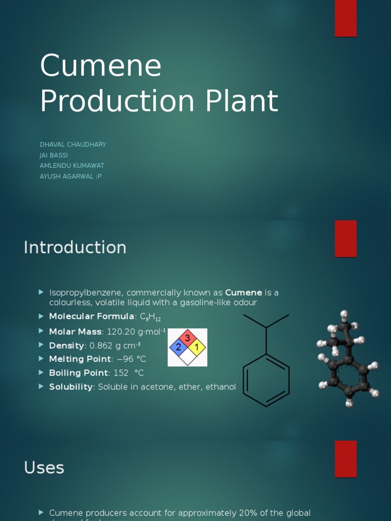 Cumene Production Plant | PDF | Exxon Mobil | Catalysis