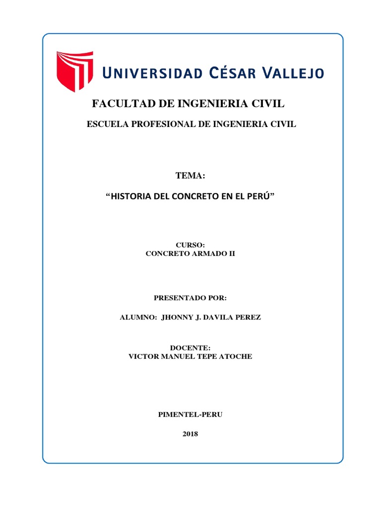 El Concreto En El Peru Pdf Hormigón Cemento