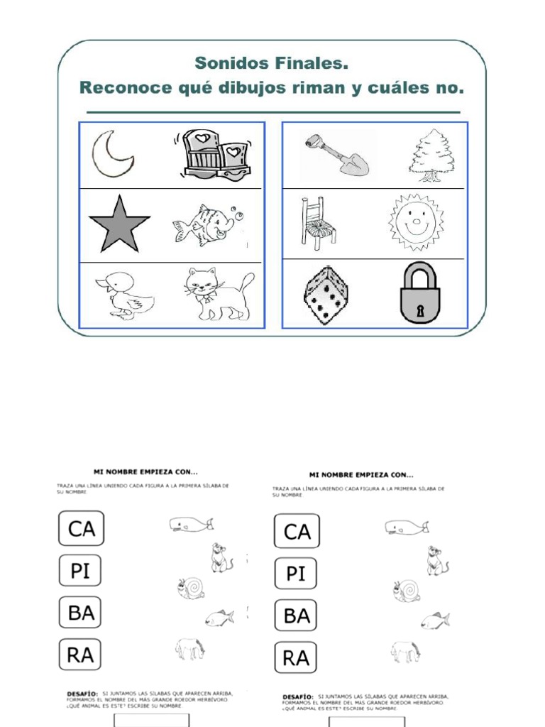 Silaba Inicial y Final | PDF
