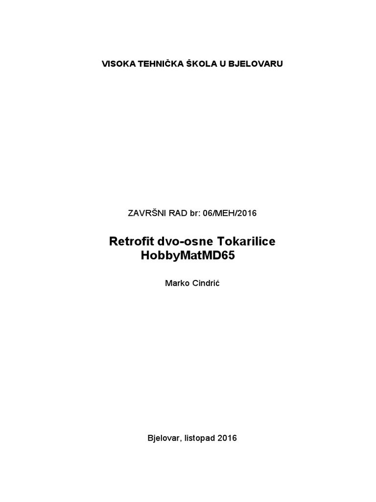 Cindric Marko VTSBJ 2016 Zavrs Struc PDF | PDF