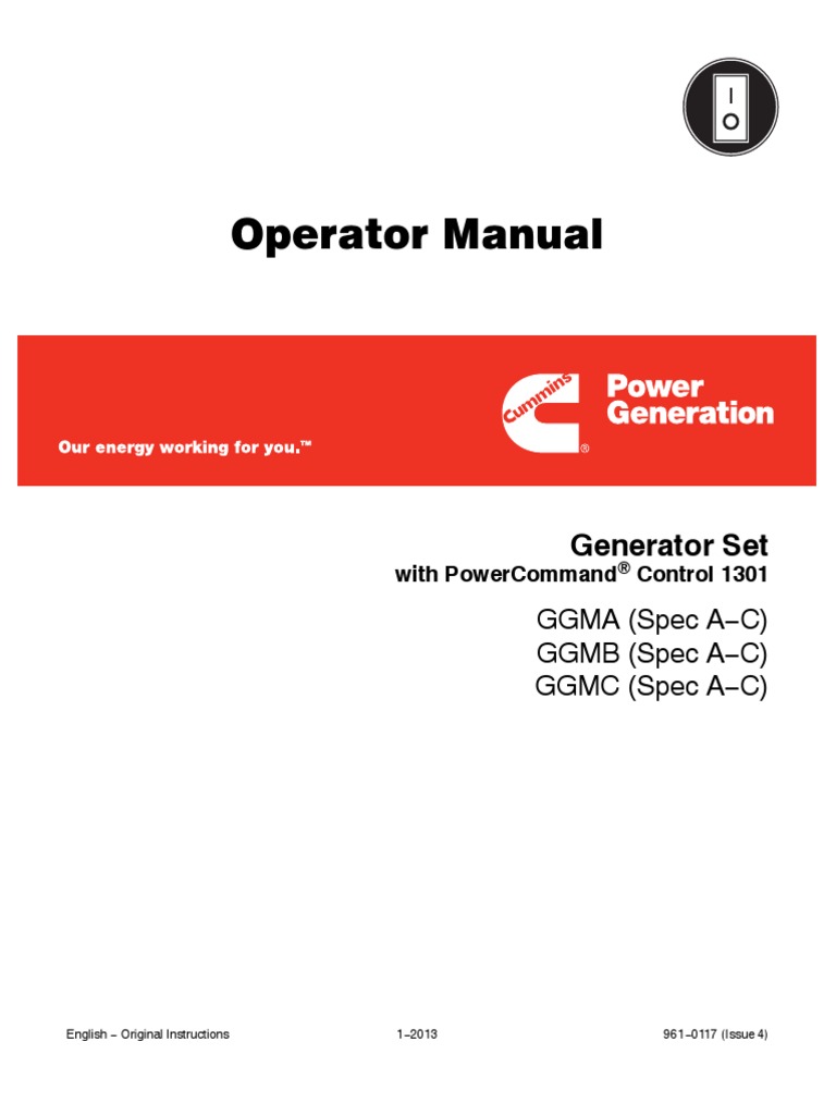 Operator Manual: Generator Set | PDF | Menu (Computing) | Exhaust Gas