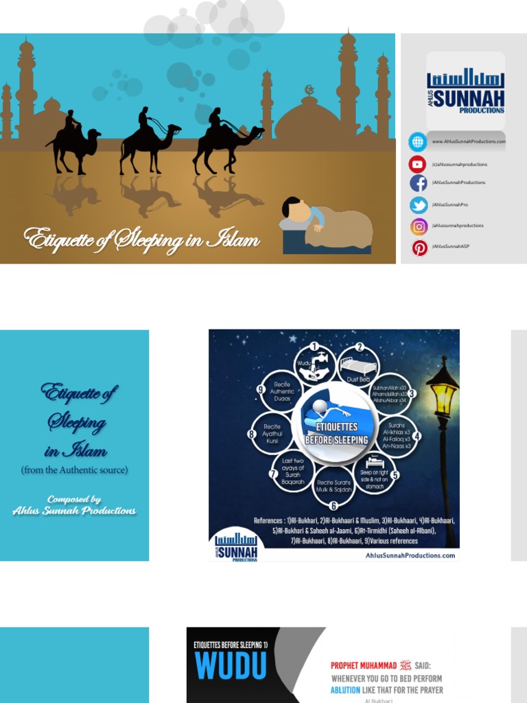Etiquette of Sleeping | PDF | Muhammad | Islamic Belief And Doctrine