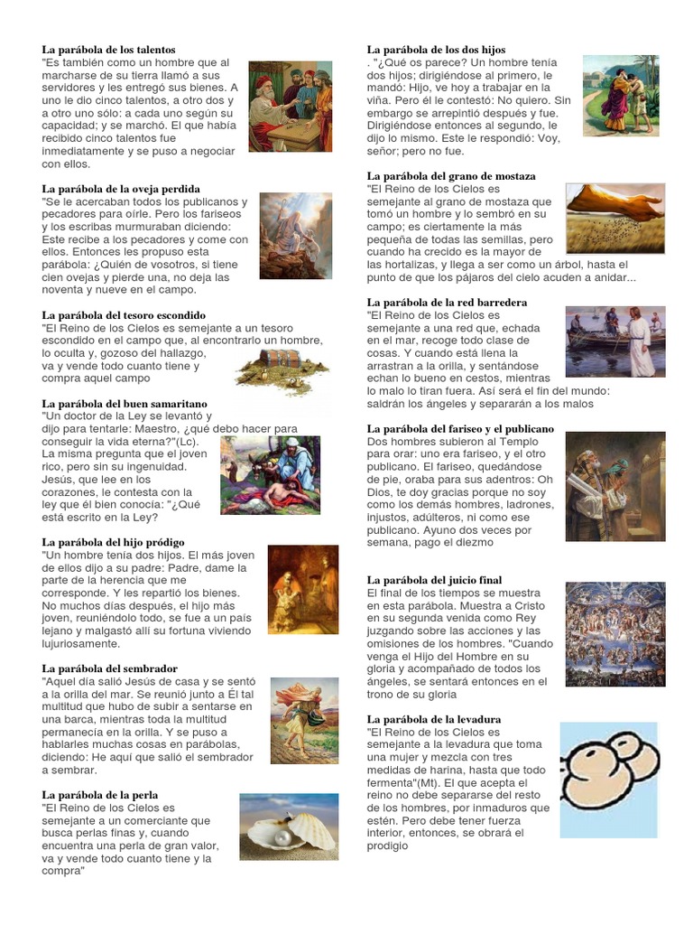 La Parábola de Jesus | PDF | Parábolas de Jesús | Reinado y reino de dios