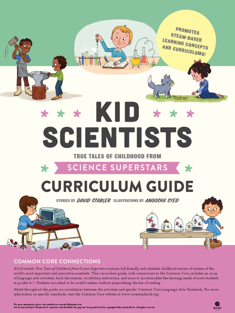 Kid Scientists Curriculum Guide | PDF | Common Core State Standards ...