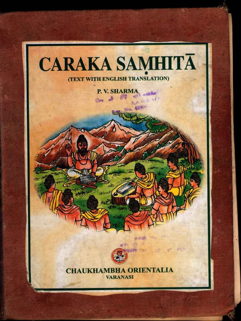 Charaka Samhita Text With English Tanslation - P.V. Sharma | Hindu ...