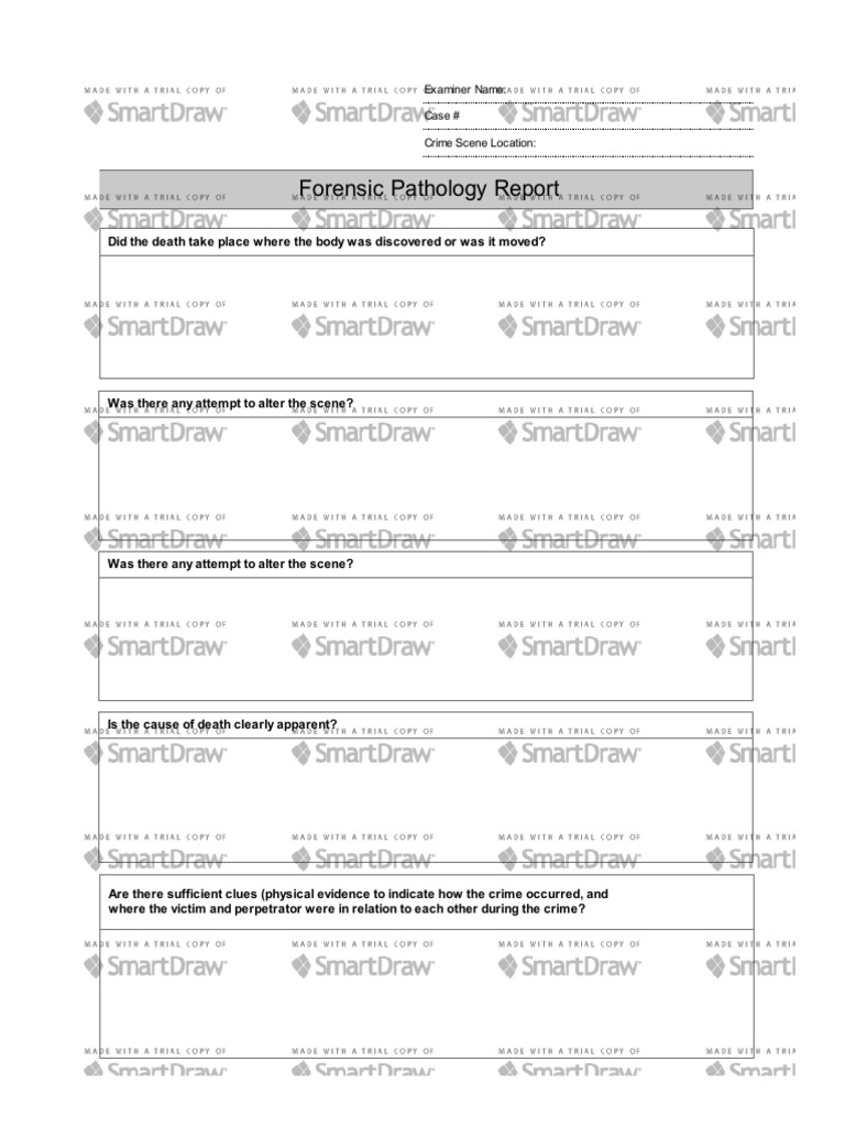 Forensic Pathology Report | PDF | Forensic Science | Crime Scene