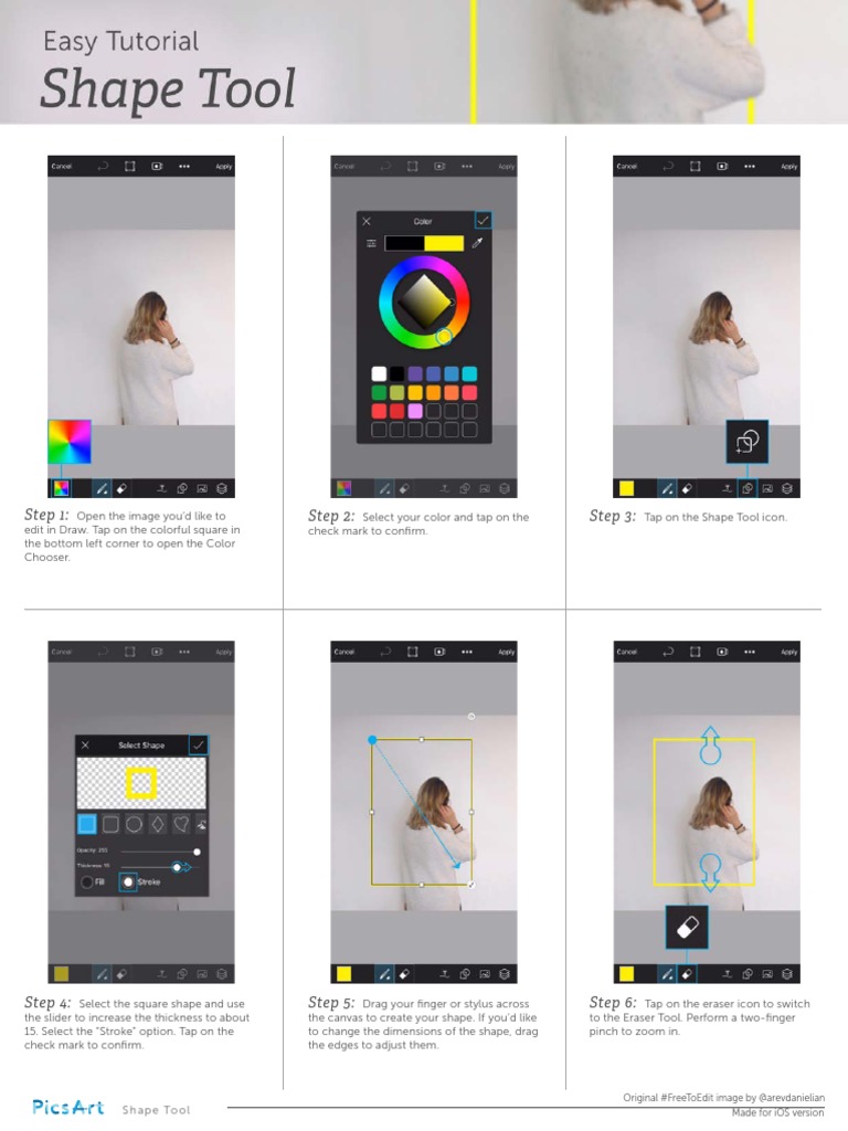 iOS Shape Tool Editing Guide | PDF | Icon (Computing) | Ios