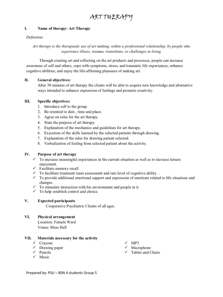 Art Therapy | PDF | Art Therapy | Metaphysics Of Mind