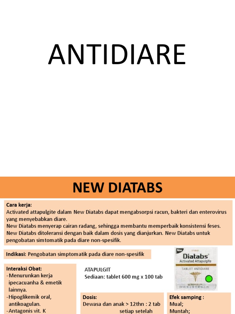 Obat Antidiare | PDF
