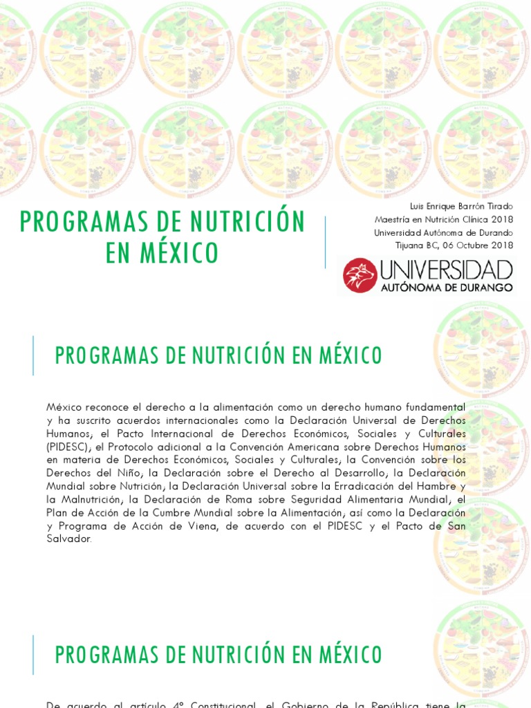 Programas de Nutricion en Mexico | PDF | Obesidad | Pobreza