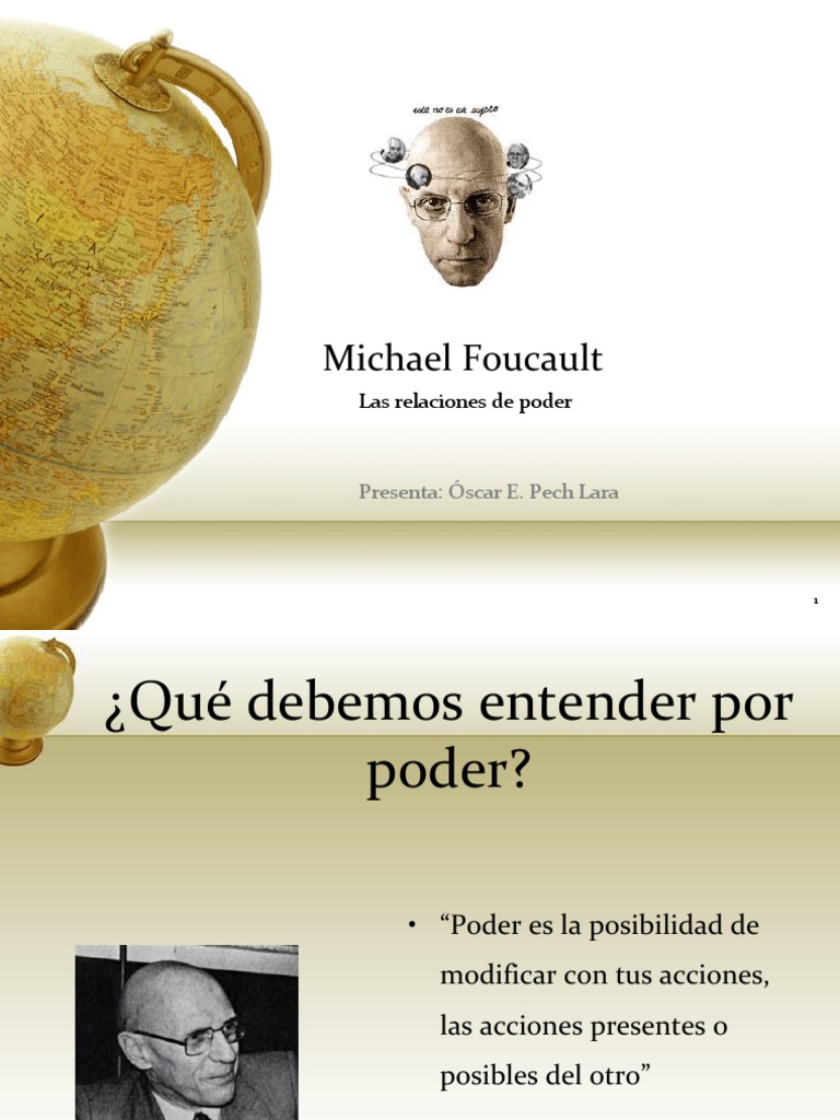 Michel Foucault. Relaciones de Poder | PDF | Poder (social y político ...