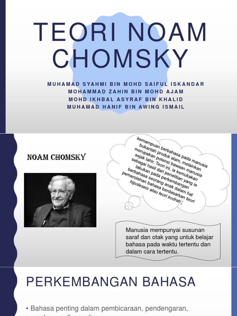 Teori Perkembangan Bahasa Noam Chomsky | PDF