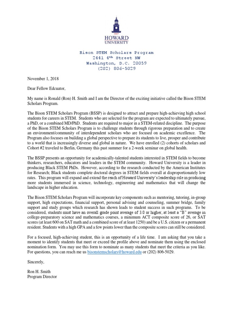 Guidance Letter Cohort 3 | PDF | Science, Technology, Engineering, And ...