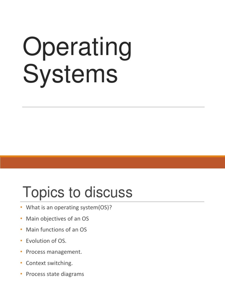 Operating Systems | PDF | Scheduling (Computing) | Operating System
