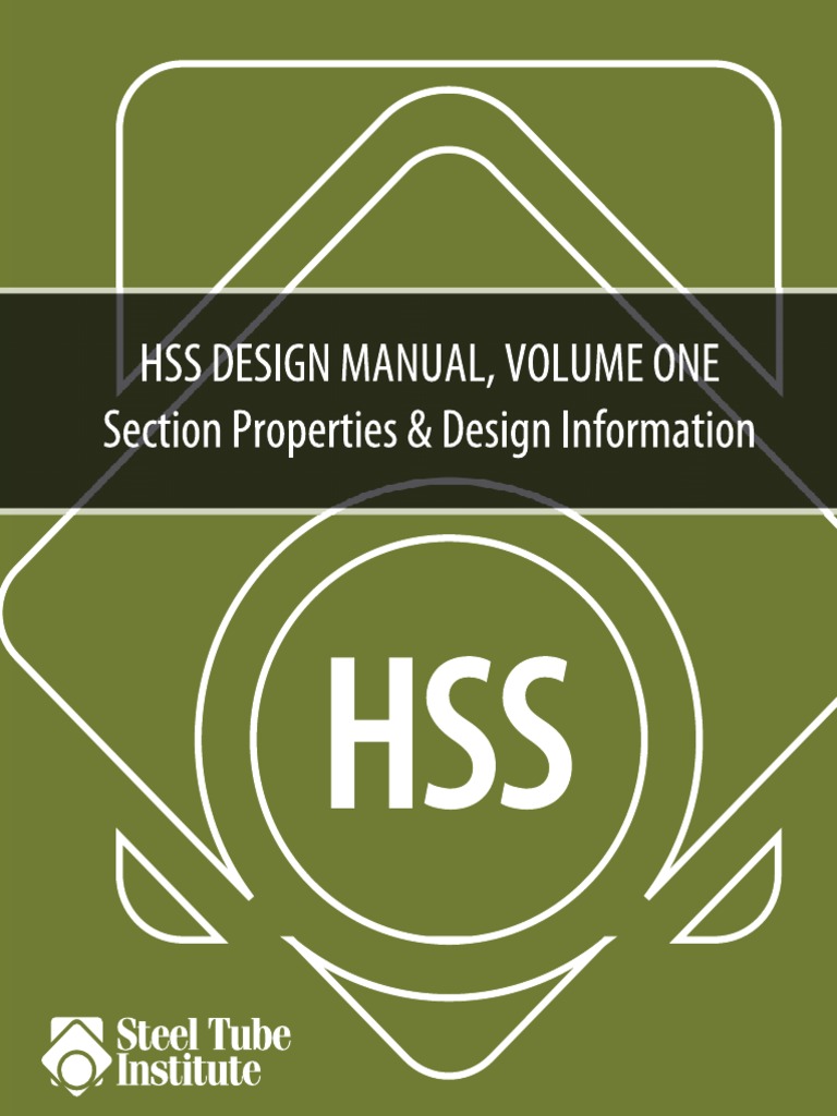 HSS DesignManual Volume 1 | PDF