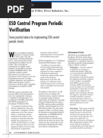 ESD Audit Checklist | PDF | Electrostatic Discharge | Audit