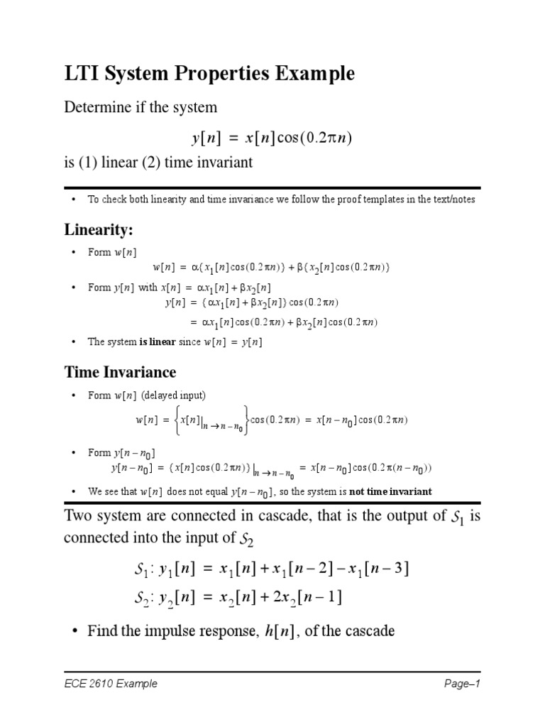 LTI Properties | PDF | Algorithms | Theoretical Computer Science