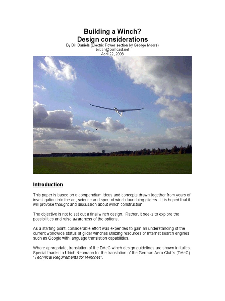 Building A Winch? Design Considerations: by Bill Daniels (Electric ...