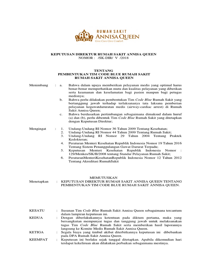 SK Tim Code Blue | PDF