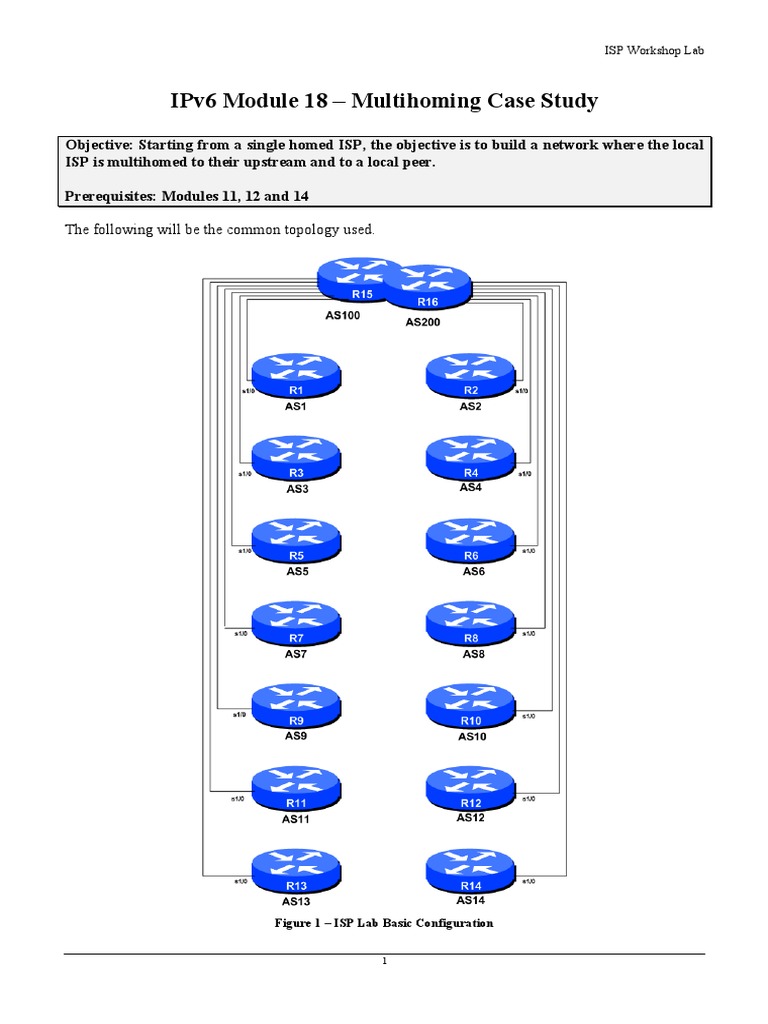 18 Multihoming Case Study PDF | PDF | Router (Computing) | Ip Address