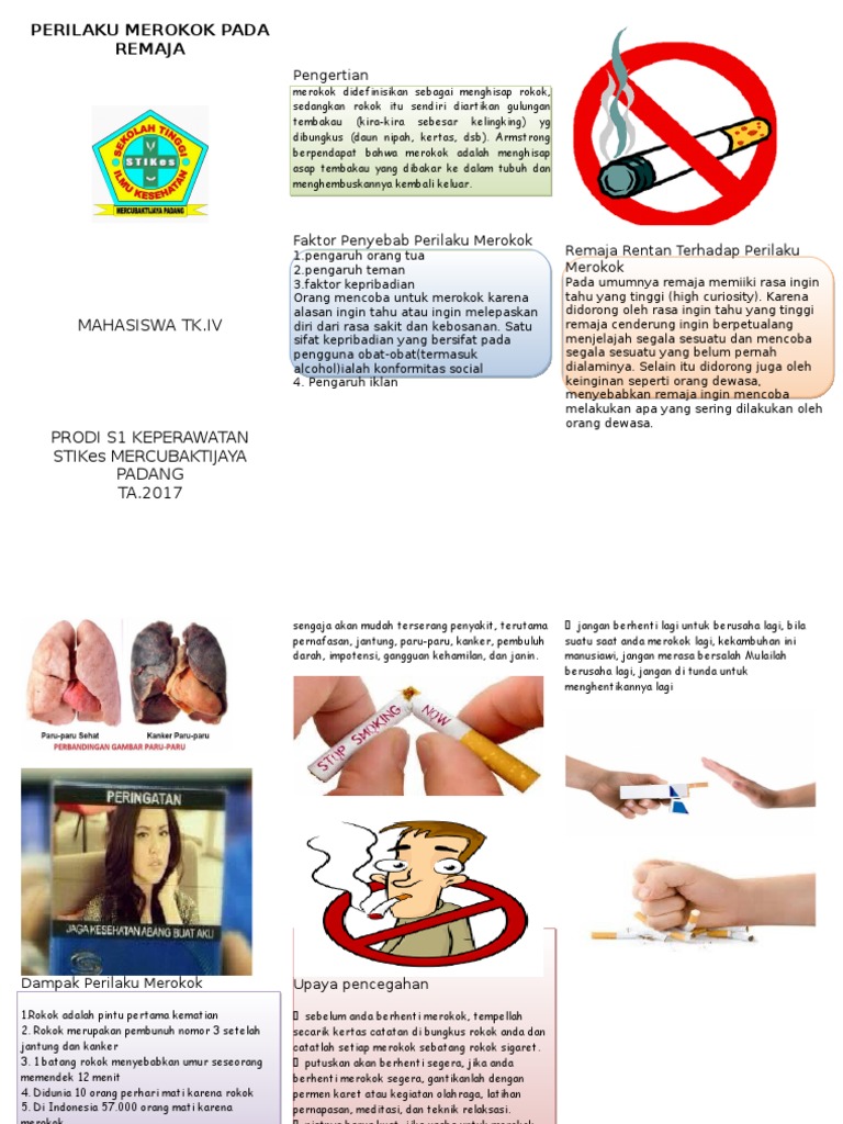 Leaflet Merokok | PDF