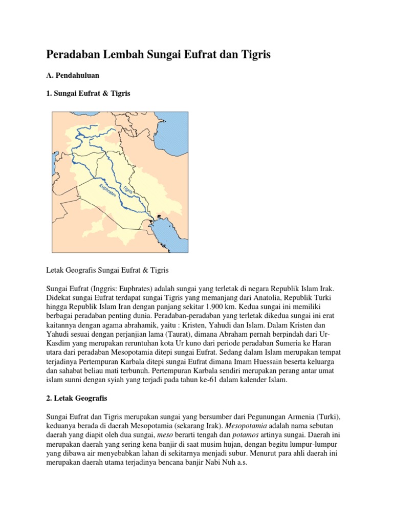 Peradaban Lembah Sungai Eufrat Dan | PDF