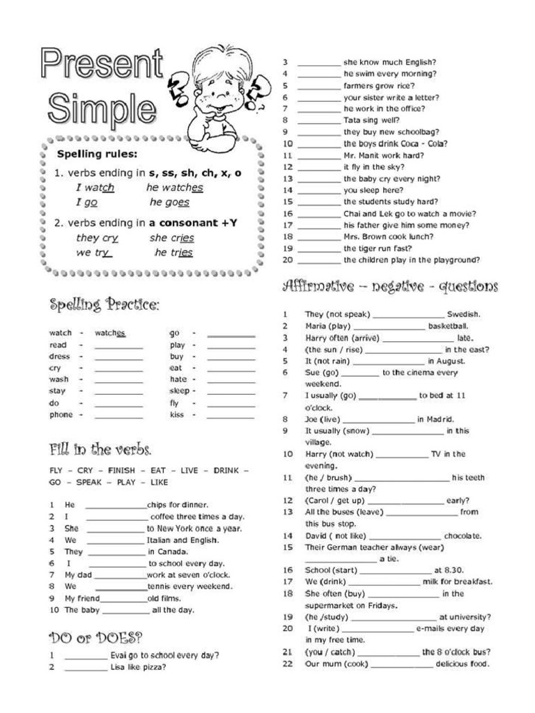 Present Simple | PDF