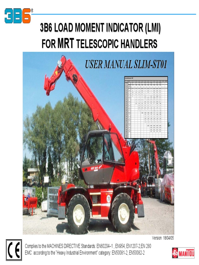 3B6 Load Moment Indicator (Lmi) FOR Telescopic Handlers | PDF ...
