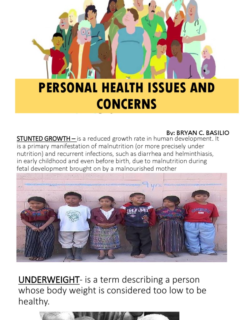 Personal Health Issues and Concerns: By: Bryan C. Basilio | PDF ...
