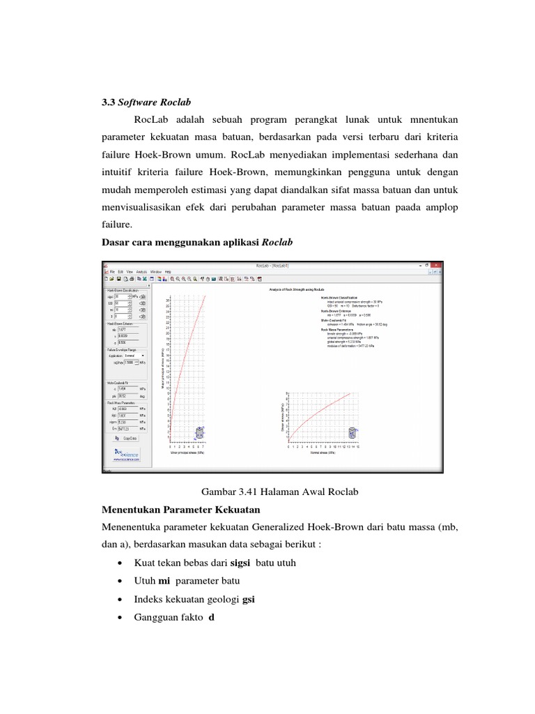Optimasi Parameter Kekuatan Batuan dengan RocLab | PDF | Komputer