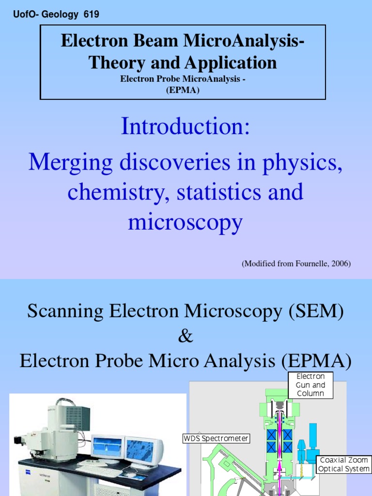 Electron Beam Microanalysis-Theory and Application: Merging Discoveries ...