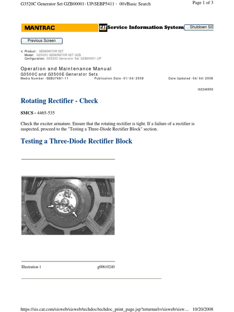 Rotating Rectifier and Varistor - Check PDF | PDF | Rectifier | Power ...