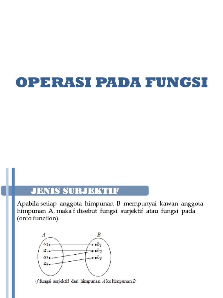 Operasi Pada Fungsi | PDF