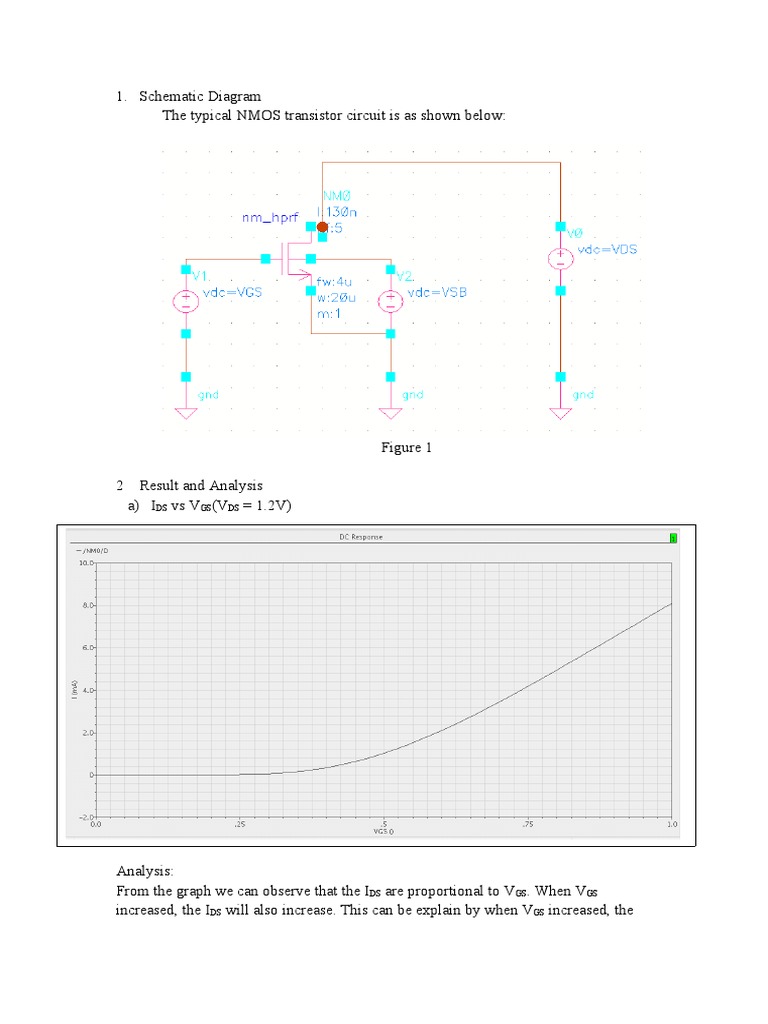 Lab1 Report | PDF | Mosfet | Field Effect Transistor
