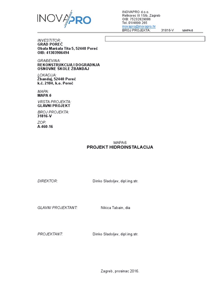 6 Hidroinstalacije 31816 V | PDF