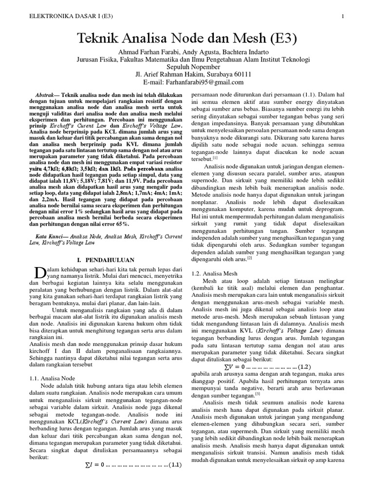 Teknik Node Dan Mesh | PDF
