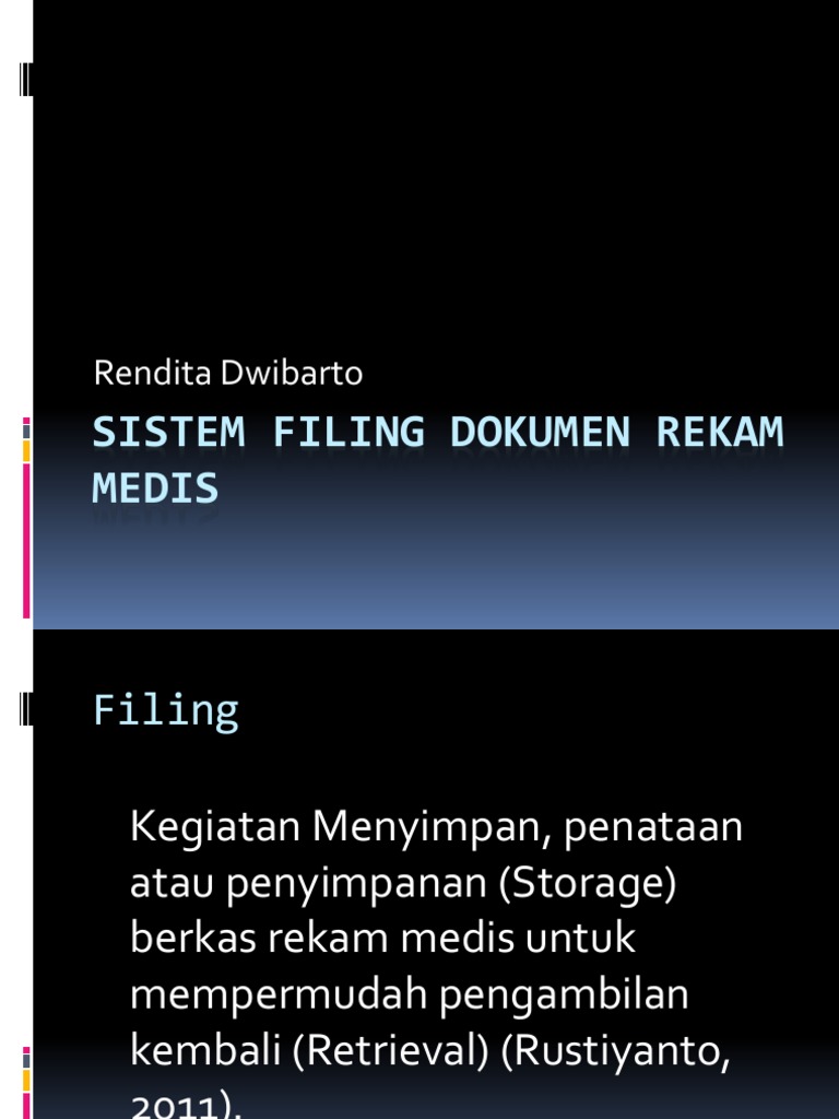 Sistem Filing Dokumen Rekam Medis | PDF
