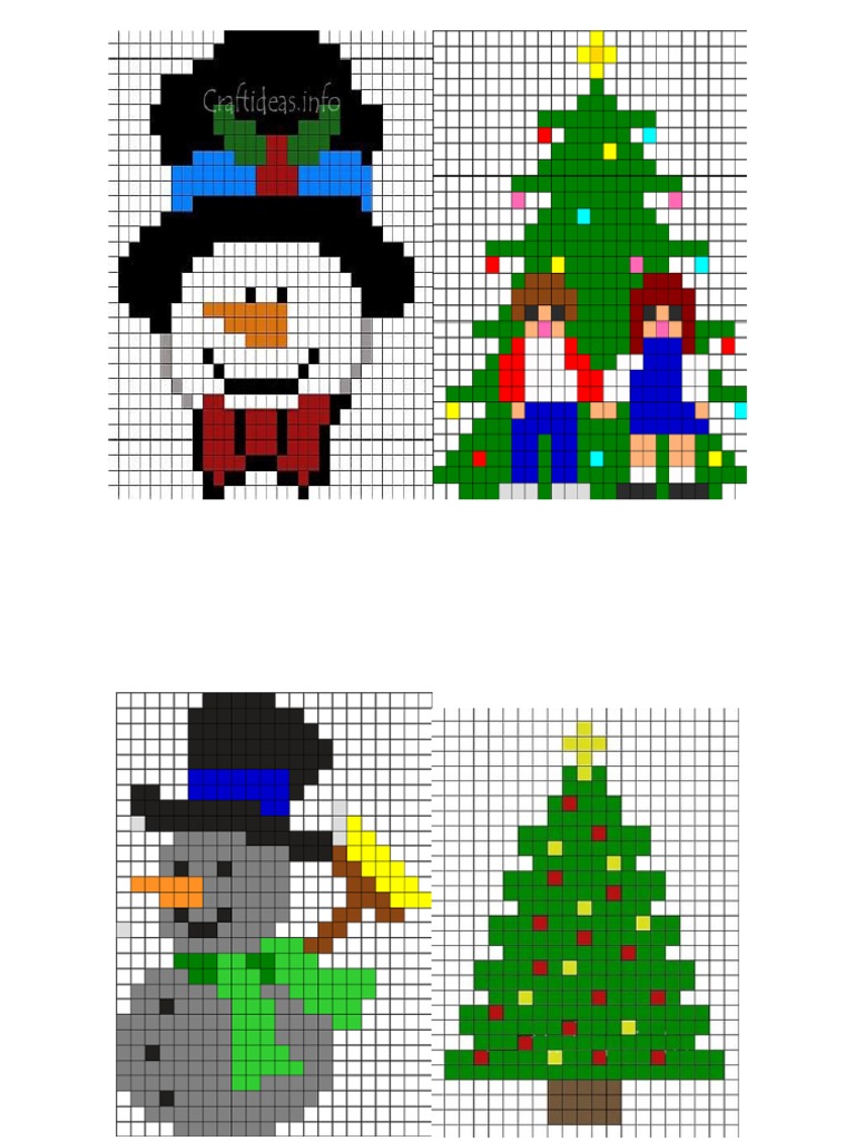 Cuadriculas de Navidad | PDF