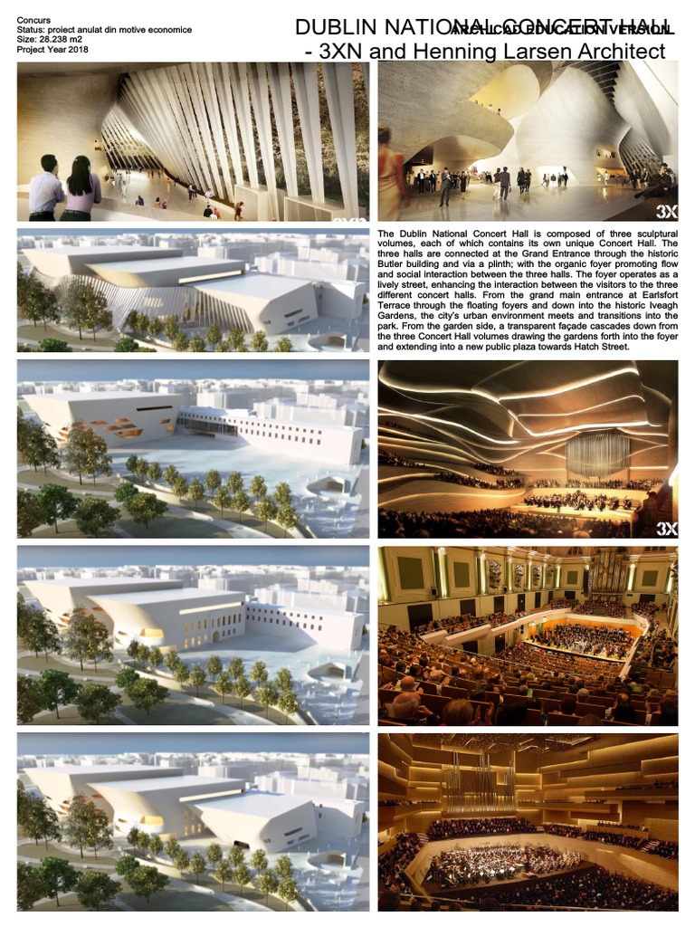 Dublin National Concert Hall Design Overview | PDF | Art