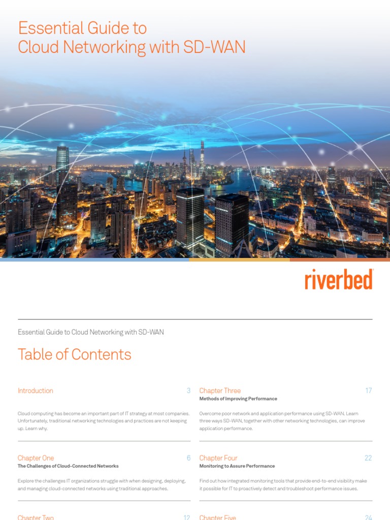 Cloud Networking With SD-WAN | PDF | Cloud Computing | Computer Security