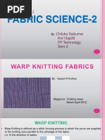 Knitted Fabric Structures | PDF | Knitting | Textiles